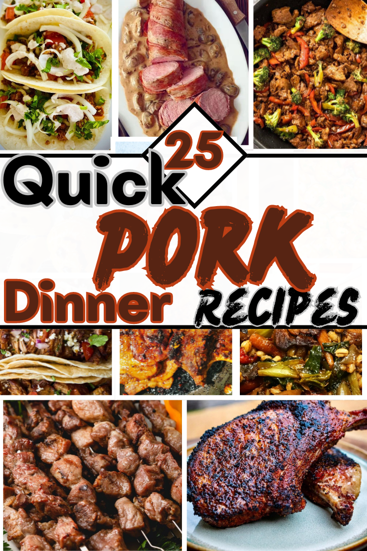 25 Quick Pork Dinner Recipes - Justforfruits
